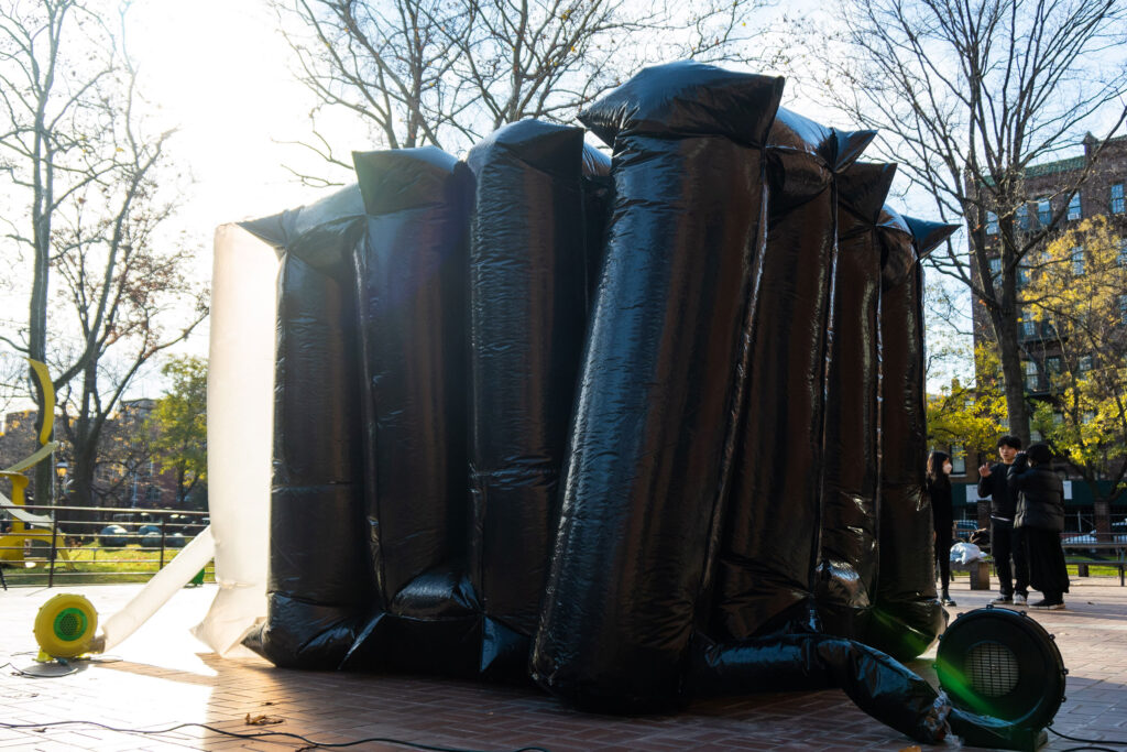 Inflatable Structures Visualize the Plastic Waste Crisis - Pratt Institute