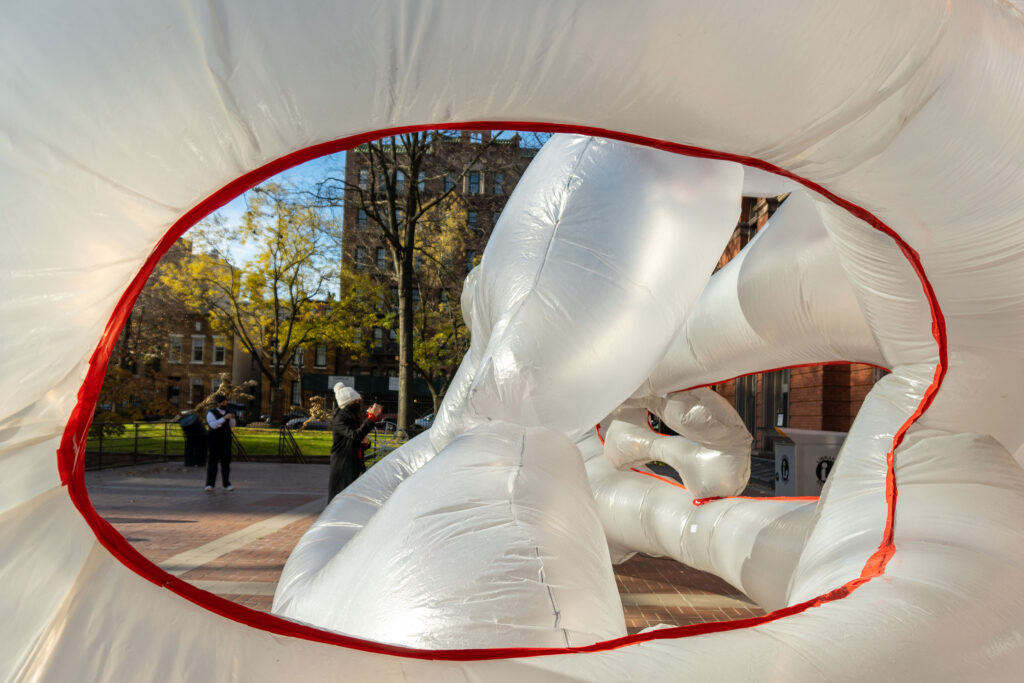Inflatable Structures Visualize the Plastic Waste Crisis - Pratt Institute