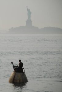 Photograph of Duke Riley in the Acorn (2007) - Pratt Institute