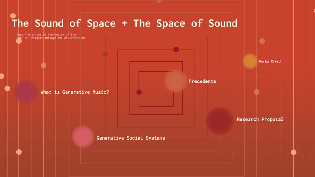 Soundspace: The Space of Sound + The Sound of Space - Pratt Institute