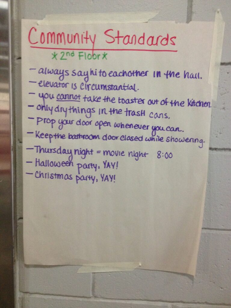 Floor Community Standards - Pratt Institute