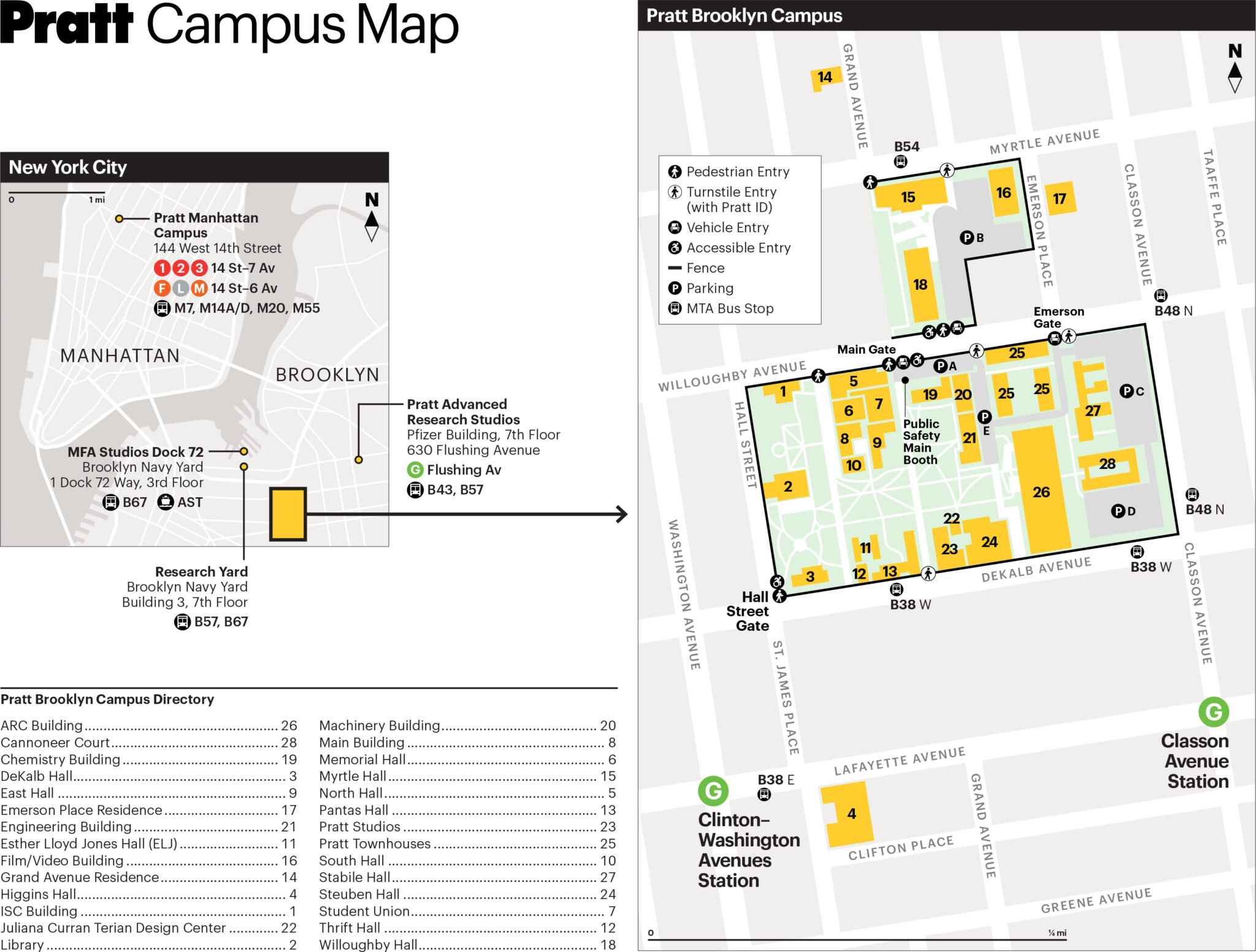 Brooklyn Campus Maps - Pratt Institute