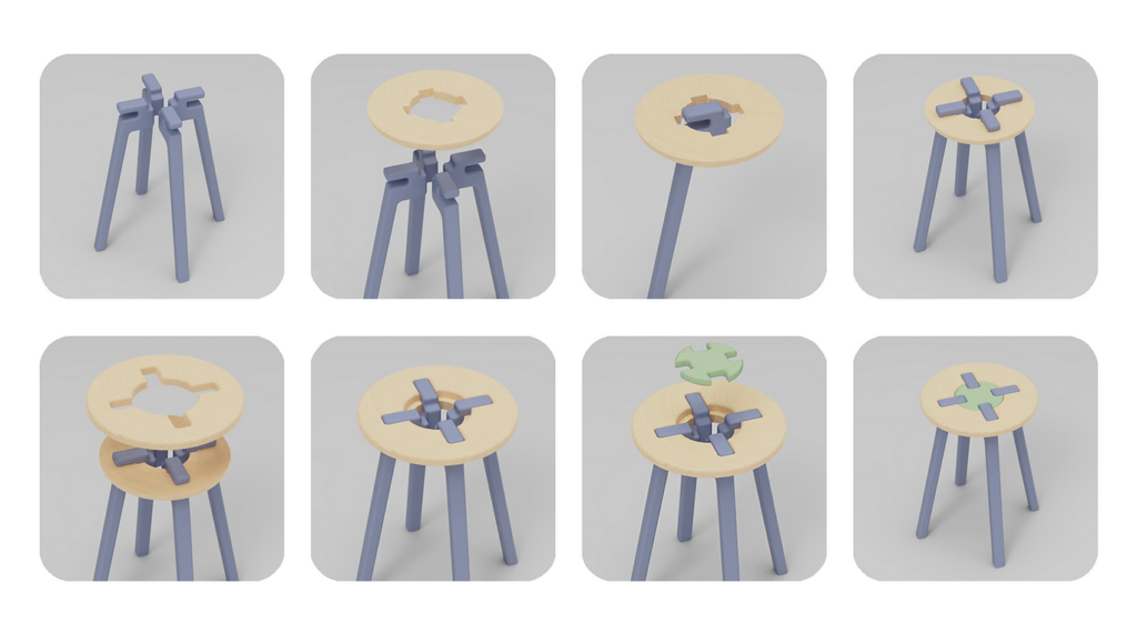 Mimon – Interlocking furniture system for classrooms - Pratt Institute