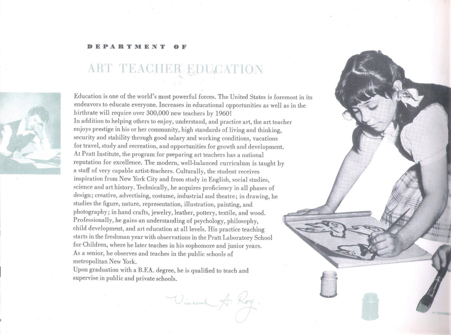 1949 Art School Brochure - Pratt Institute