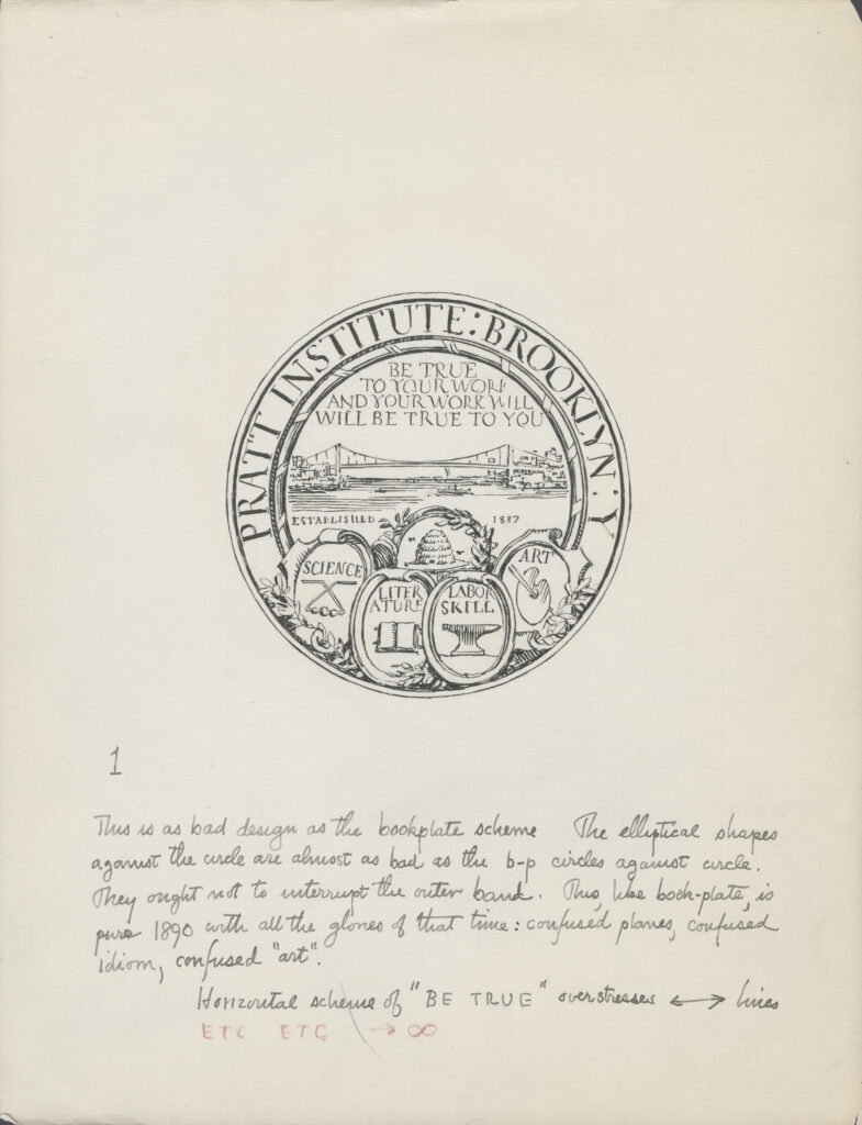 Spotlight: Pratt’s Seal, from Concept to Critique - Pratt Institute