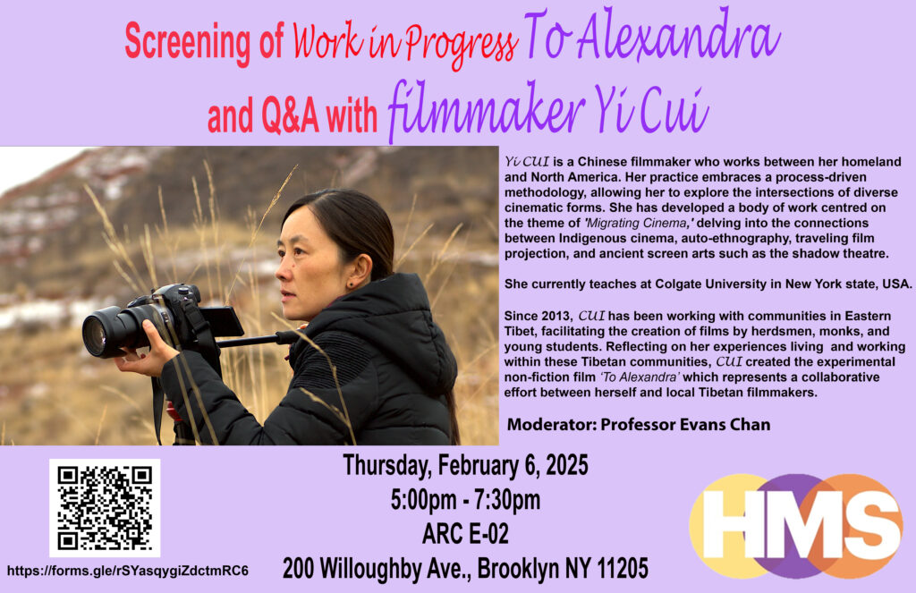Screening of Work in Progress To Alexandra and Q&A with filmmaker Yi Cui